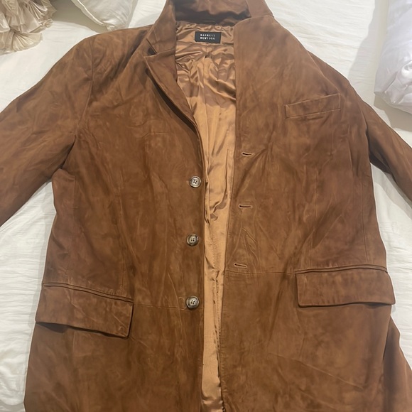 Barneys New York | Jackets & Coats | Barneys New York Suede Brown ...